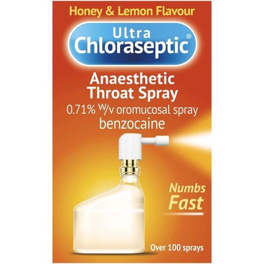 Ultra Chloraseptic Honey And Lemon Flavour Anaesthetic Throat Spray 15ml
