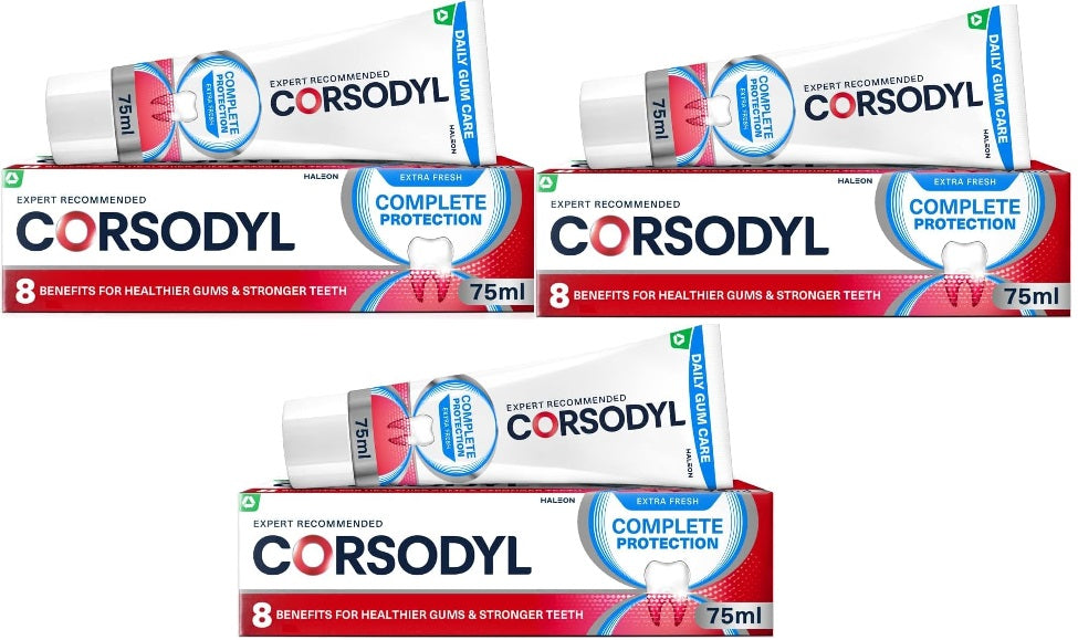 Corsodyl Complete Protection Gum Care Toothpaste Extra Fresh 75ml