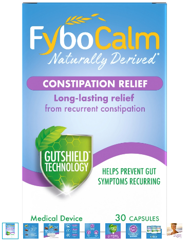 Fybocalm Constipation Relief 30 Capsules - Naturally Derived