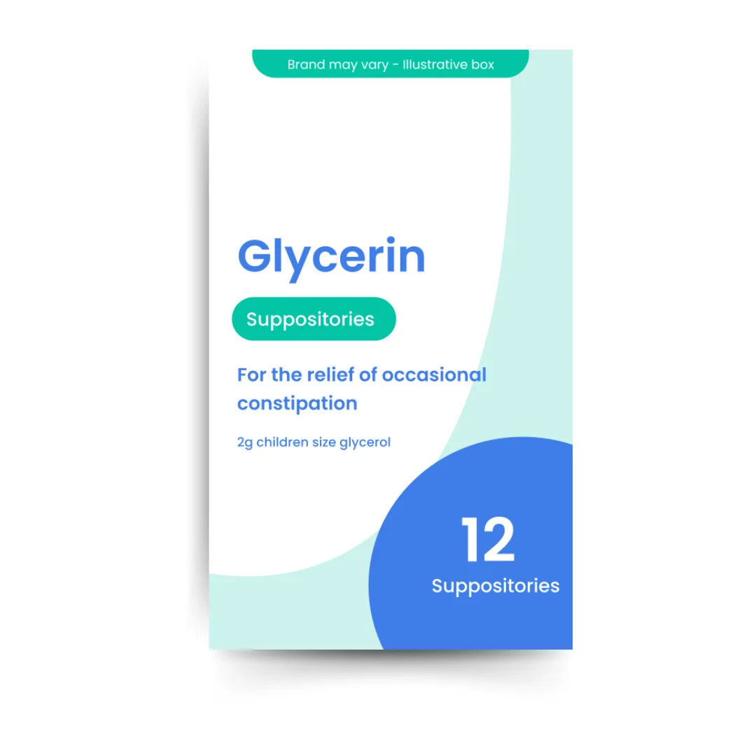 Glycerin 2g For Constipation Childrens Size – 12 Suppositories (Brand