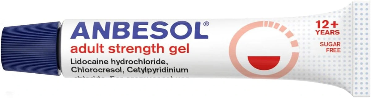 Anbesol 10g Adult Gel - Fast Relief for Mouth Pain & Ulcers