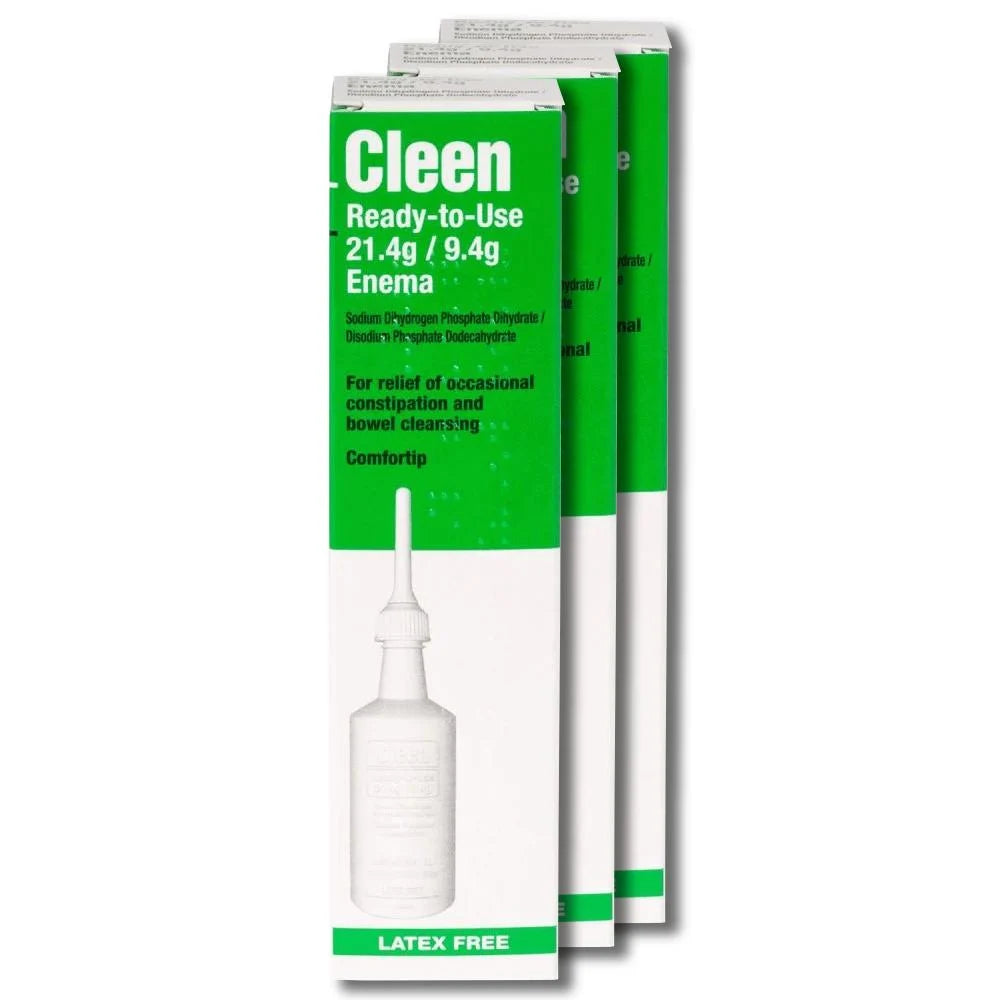 Buy Cleen Ready to Use Enema - 3 Pack | Online Pharmacy 4U