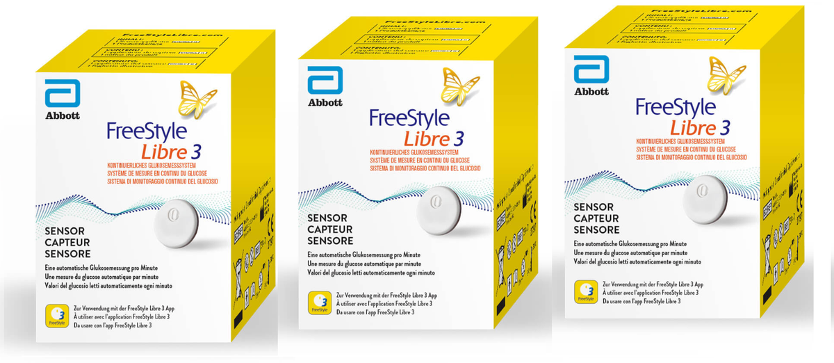 FreeStyle Libre 3 Sensor – 1 Kit - The worlds smallest sensor (Triple