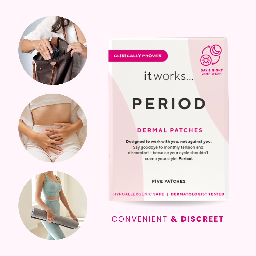 it works… Period 250mg Dermal Patches (5 Patches)