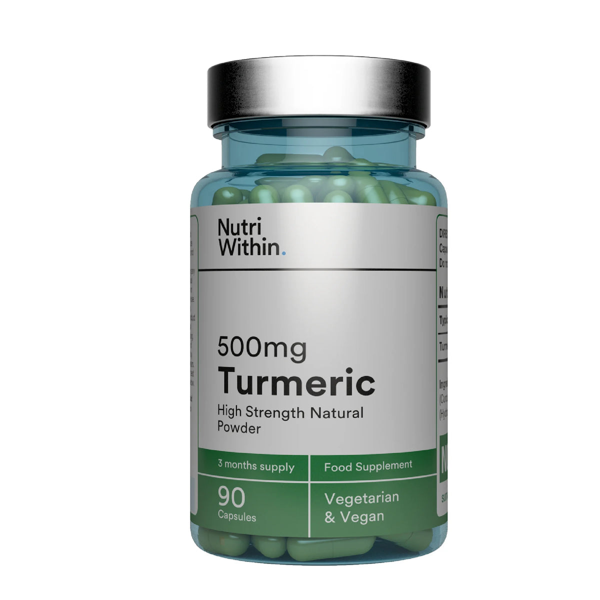 Nutri Within Turmeric 500mg – 365 Capsules for Wellness
