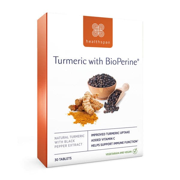 Healthspan Turmeric with Bioperine - 30 tablets