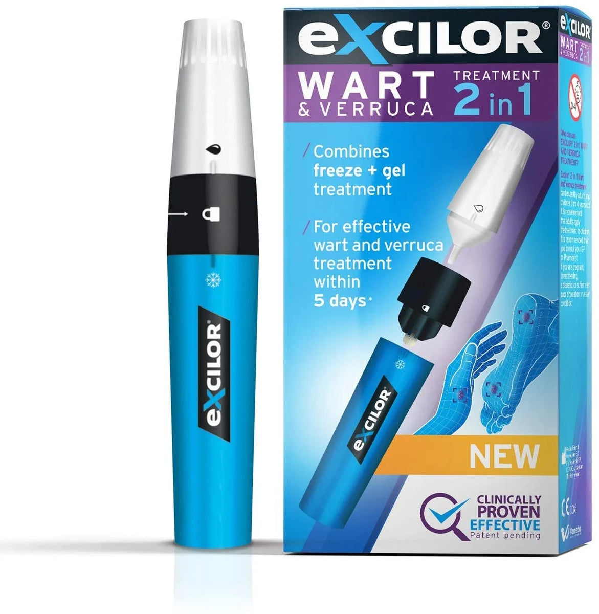 Excilor 2-in-1 Wart & Verruca Treatment