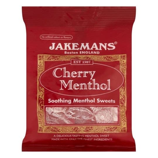 Jakemans Cherry Menthol Soothing Menthol Sweets 73g