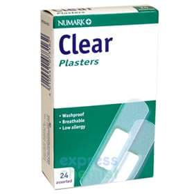 Numark Clear Plasters (24 Pack)